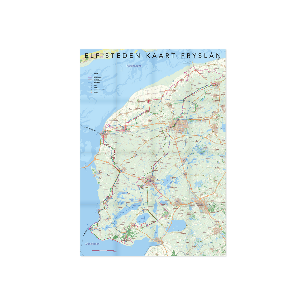 Elfsteden Routekaart met stempelkaart – Shop Friesland